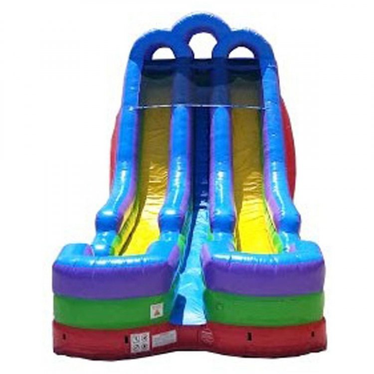 Rainbow Double Bay Waterslide - Bounce Zone LLC Bristol CT