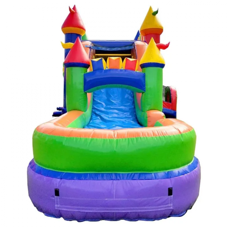 Multi Color Bounce House With a DRY Slide - Bounce House Rentals CT ...