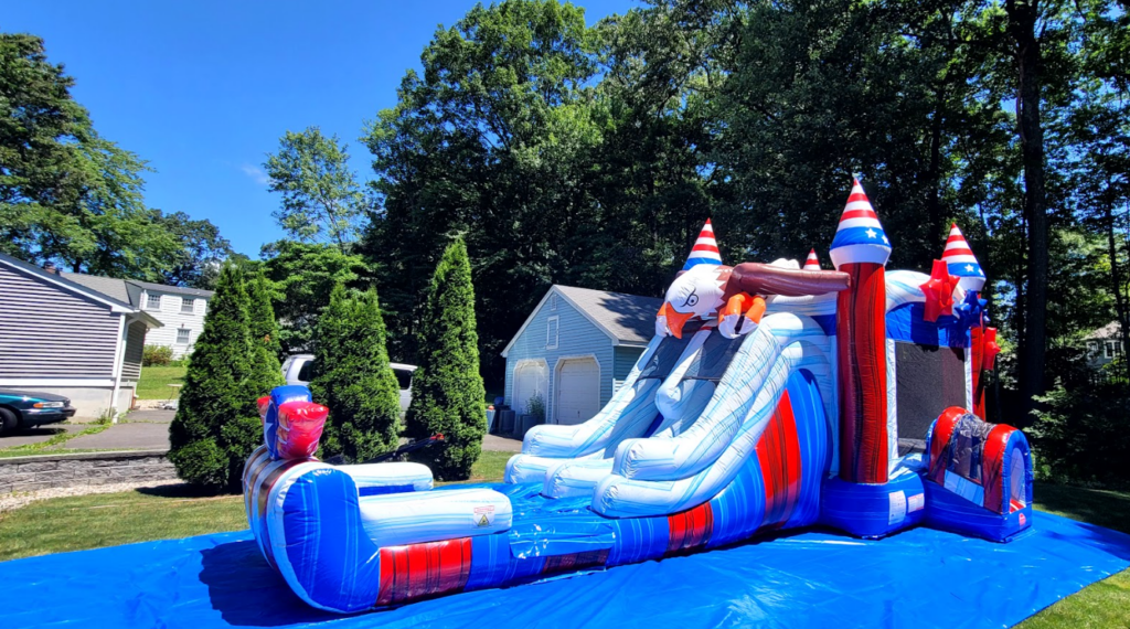 Bald Eagle Bounce House with a WET Slide - Bounce House Rentals CT ...